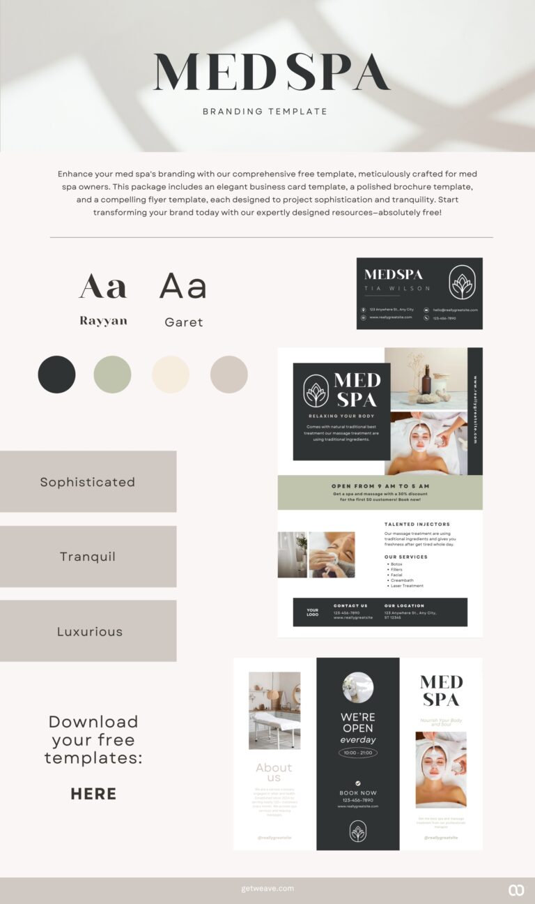 Med Spa Branding Templates to Elevate Your Practice | Weave